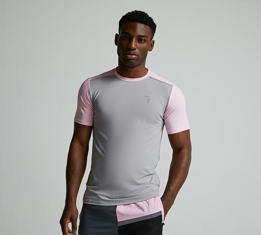 Griid Drift T-Shirt | Aluminium / Pink Foam | Footasylum