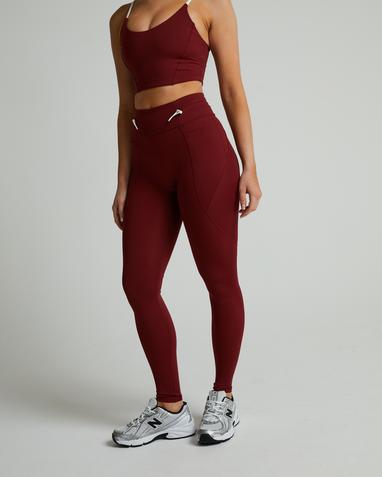 Monterrain Womens Prosper Legging | Carbernet / Pristine | Footasylum