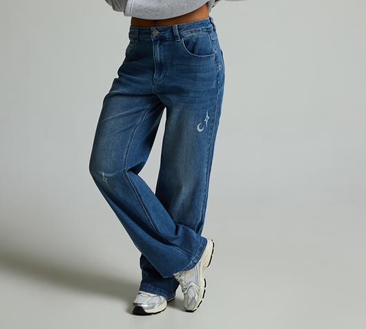 Forena Womens Bridget Denim Jean | Vintage Blue Wash | Footasylum