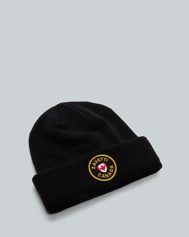Zavetti Canada Vertio Knitted Beanie Hat | Jet Black | Footasylum