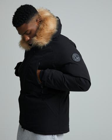 Lorenzo Montana Parka Jacket | Black | Footasylum