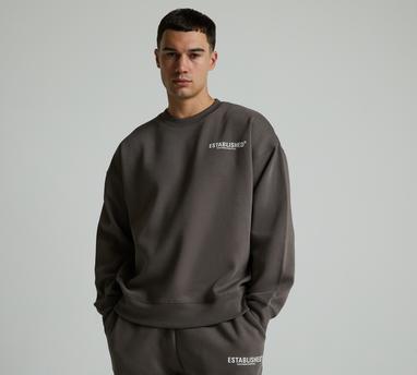 Established Studio Logo Sweatshirt | Grey | Footasylum