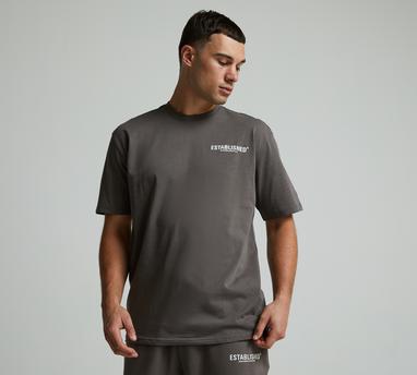 Established Studio Logo T-Shirt | Grey | Footasylum