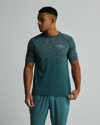 Trailberg Stride Seamless T-Shirt | Evergreen Mist / Moss Green / Pine ...