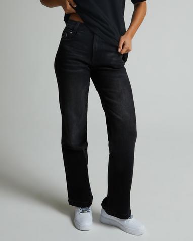 Dripmade Womens Coup Denim Jean | Washed Black | Footasylum