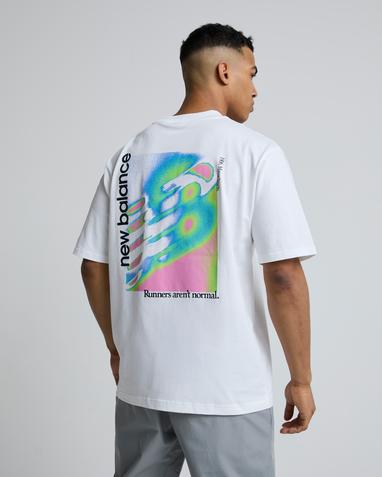 New Balance Neon Heat Map T-Shirt | White | Footasylum