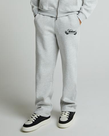 Authorized Heritage Straight Leg Jogger | Feather Grey Marl | Footasylum